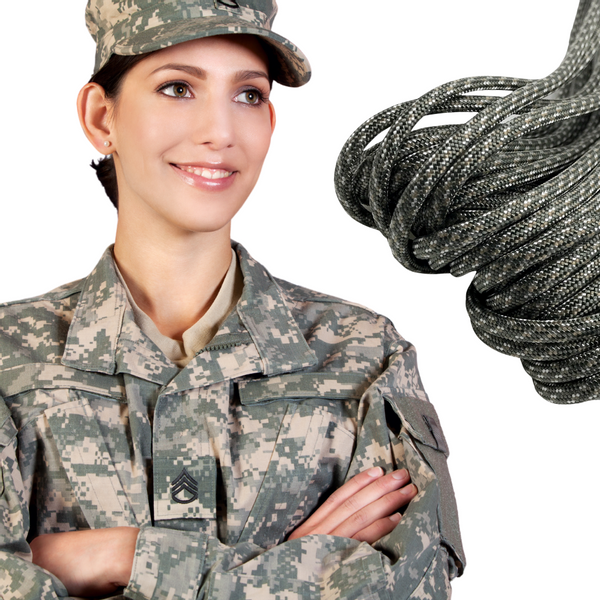 Paracord produsert i USA, av leverandør til US Army. - Paracord.no